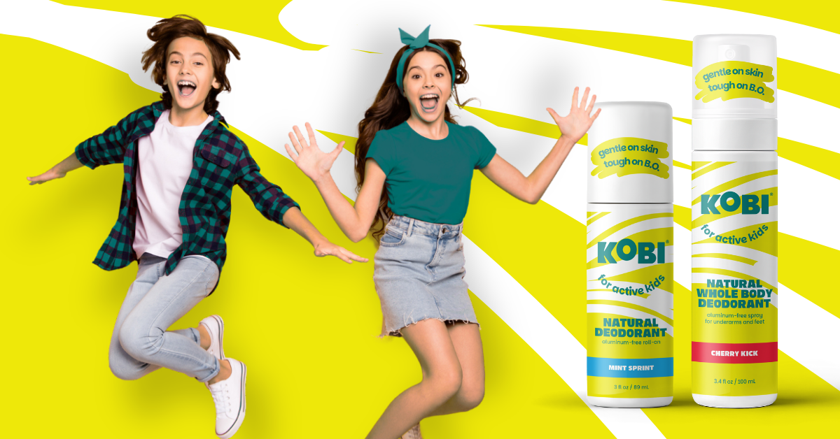 Kobi - The Go-To Deodorant for Active Kids, Teens, Boys, and Girls